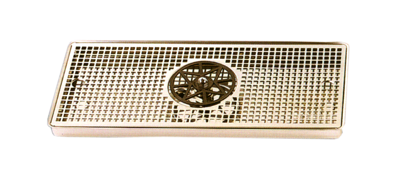 Counter Top Stainless Steel Drip Tray with Glass fountain and Drain